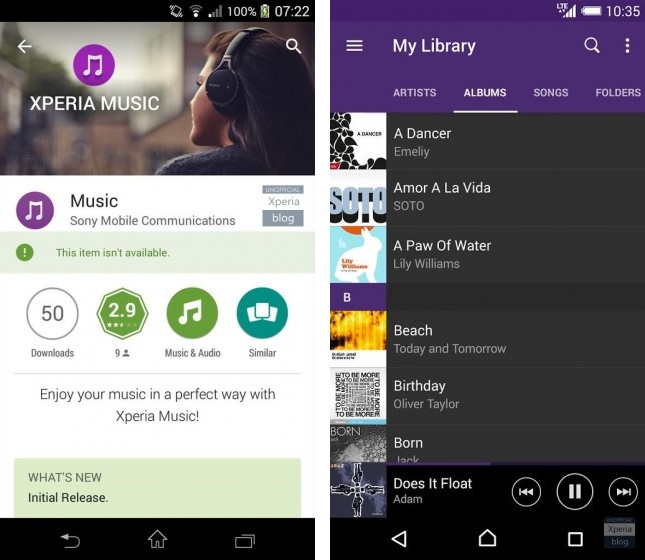 Aplicativo Xperia Music chega à Google Play - TecMundo