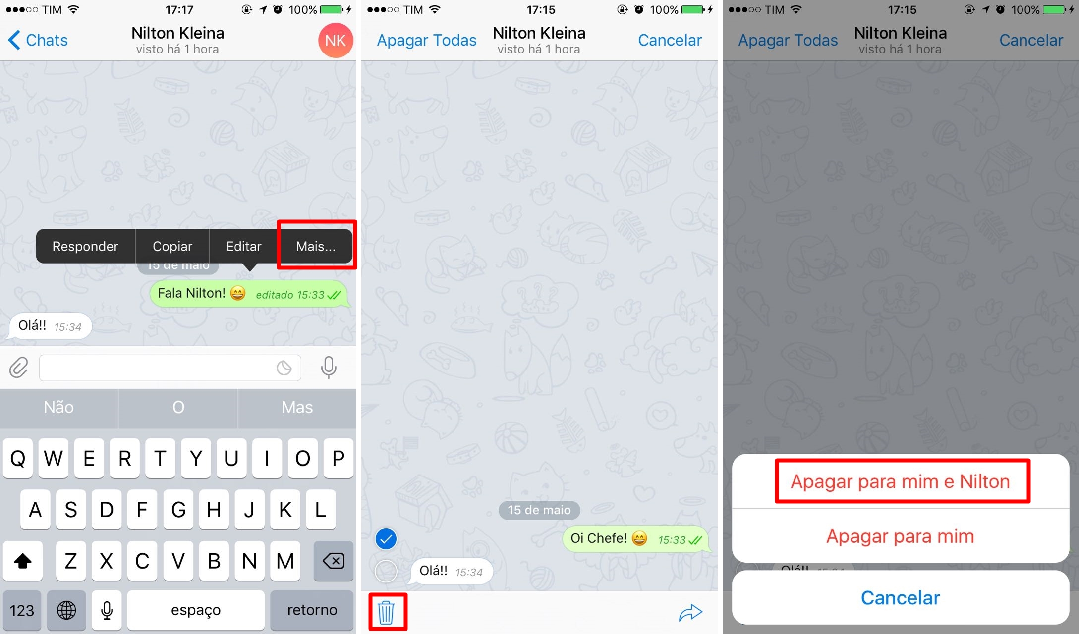 Antes do WhatsApp: Telegram permite editar e deletar mensagens já ... Antes do WhatsApp: Telegram permite editar e deletar mensagens já ...