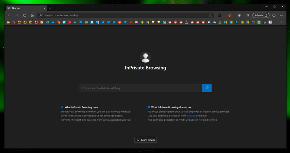 Edge Chromium ganha novidades na aba anônima e melhorias na busca ...