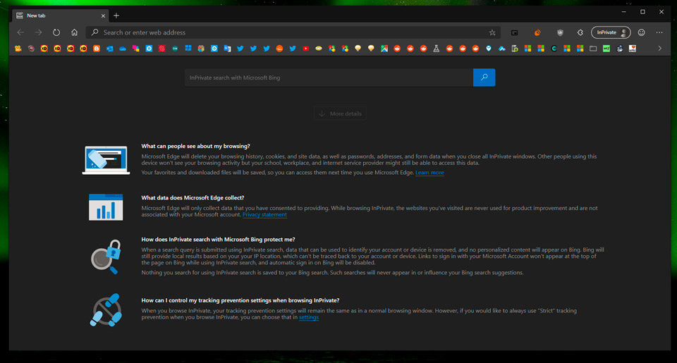 Edge Chromium ganha novidades na aba anônima e melhorias na busca ...