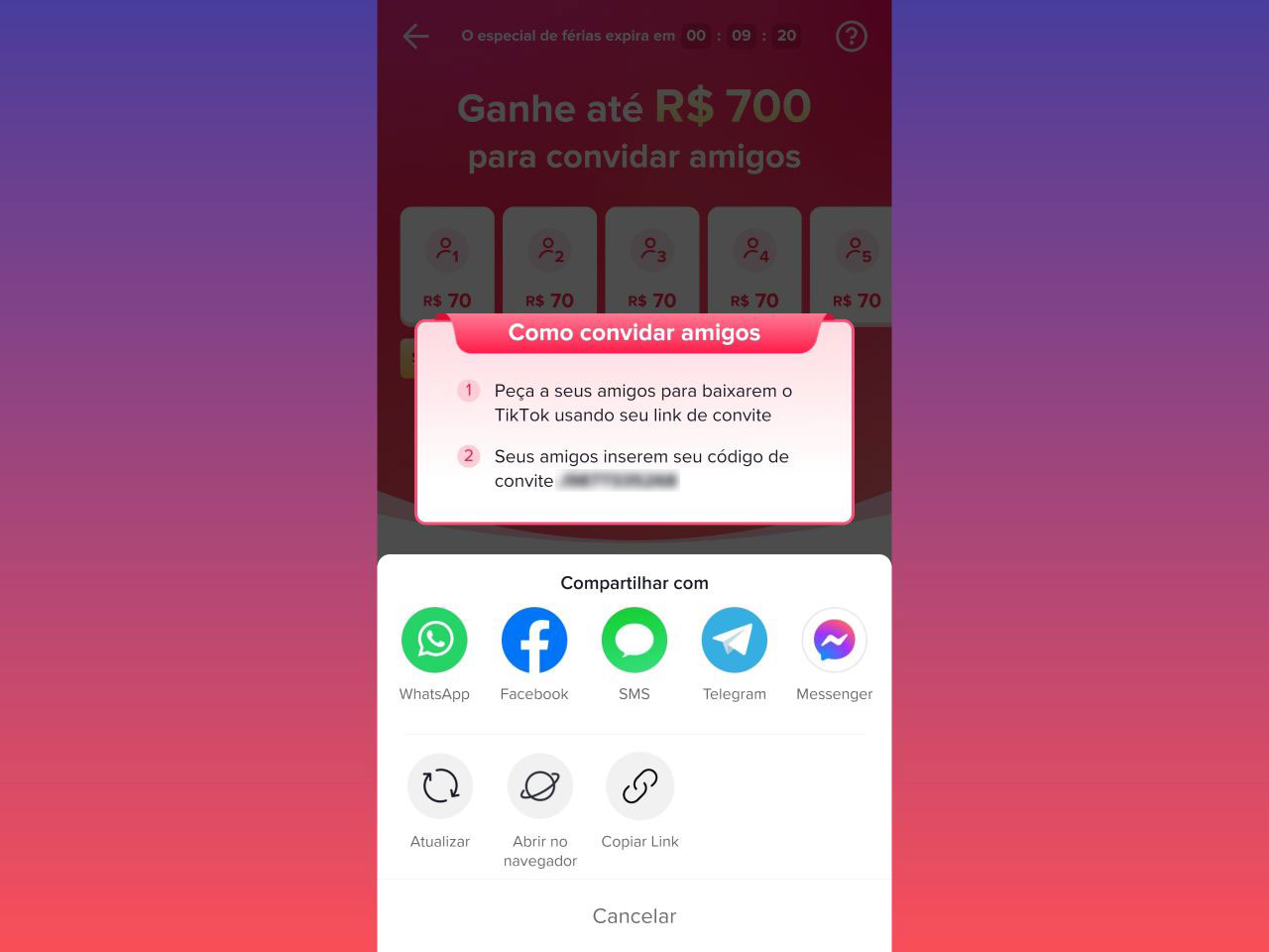 Como Colocar Código No Tiktok Lite Infotec Computadores