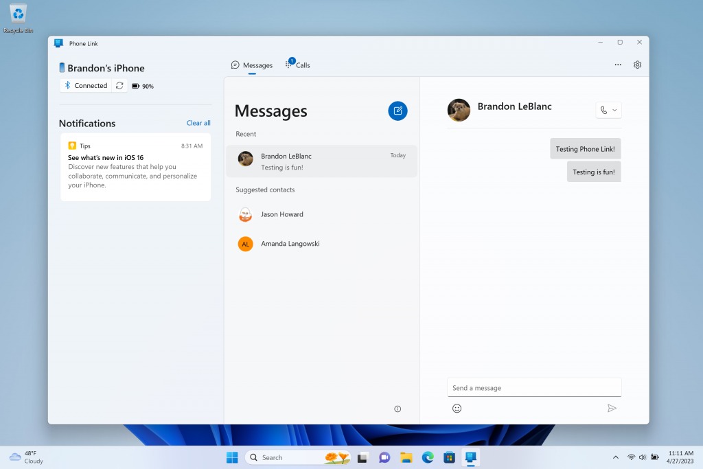 Windows 11 fica mais integrado ao iPhone com o Phone Link para iOS ...