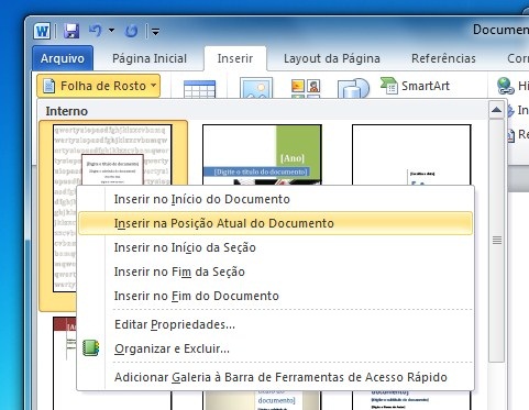Como criar capas para documentos do Word - TecMundo