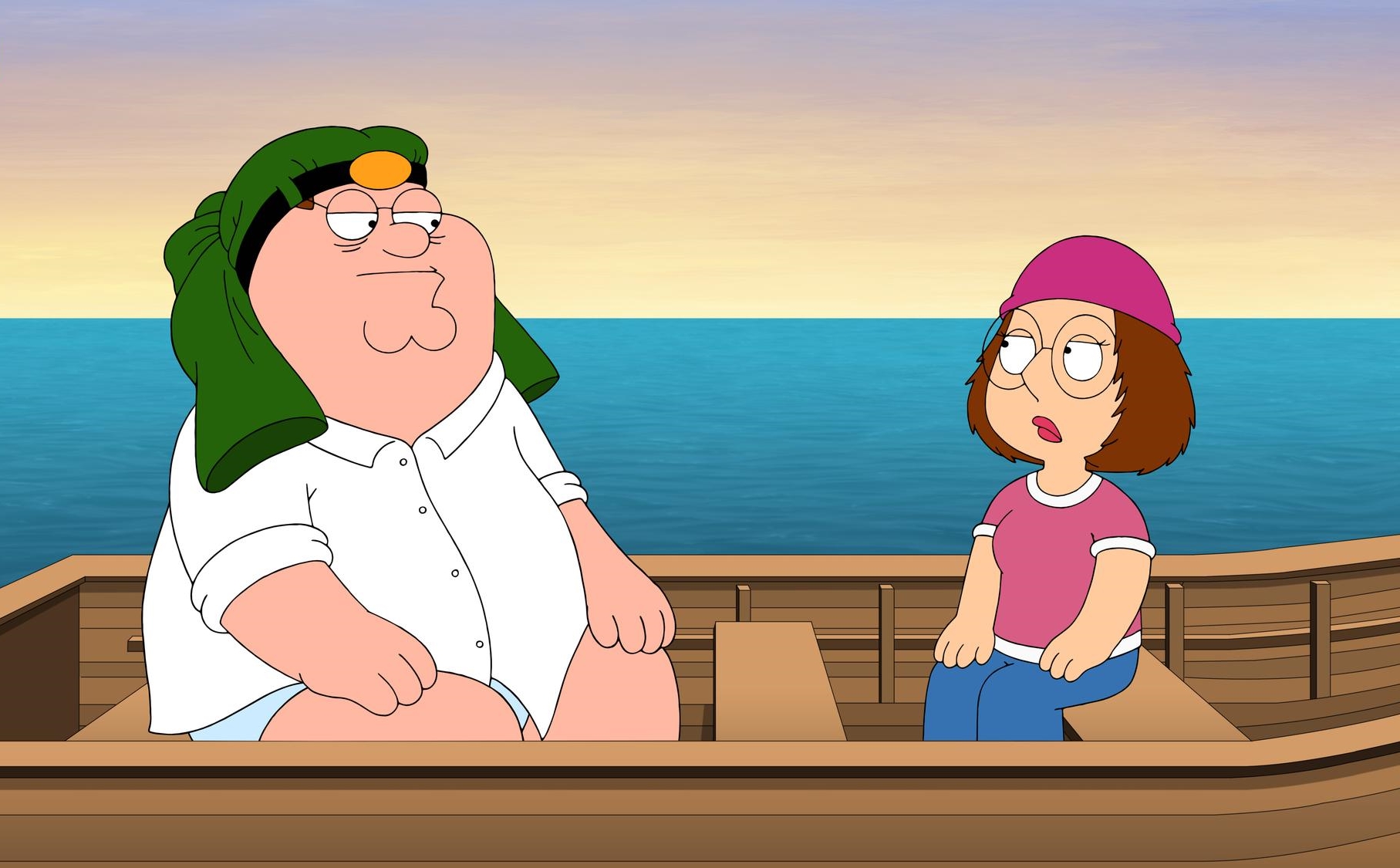 Family Guy: Peter e Meg bêbados em alto mar no trailer do episódio ...