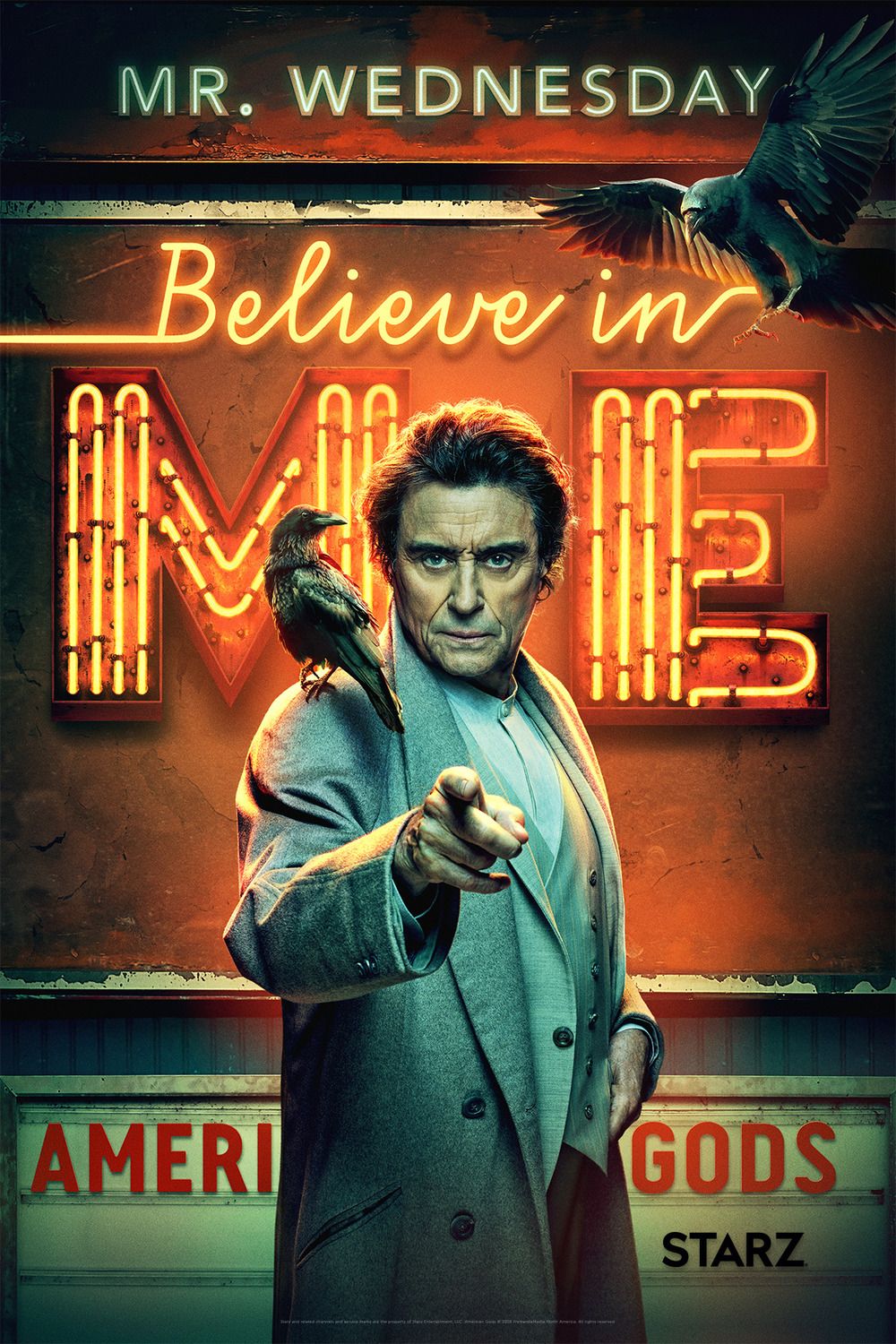 American Gods: acredite nos Deuses Americanos em cartazes da 2ª ...